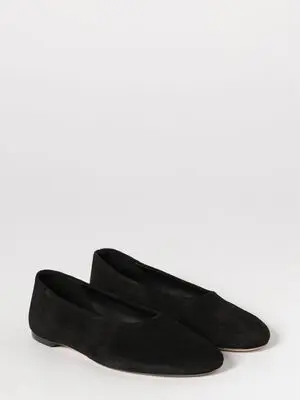 TOTEME Suede Ballerina Flats - Black