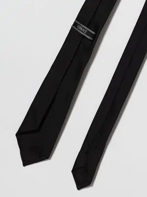 Versace Medusa Silk Neck Tie - Black