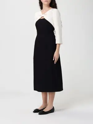 Valentino Garavani Bi Virgin Wool And Silk Midi Dress