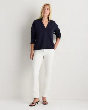 Quince Organic French Terry Henley - Deep Navy