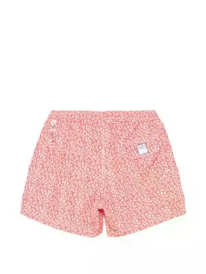 Fedeli Madeira Printed Swim Shorts - Orange