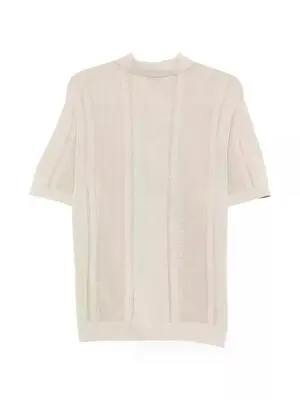 PAOLO PECORA Knitted Shirt - Neutrals