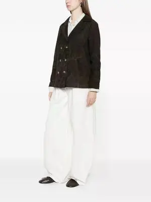 MARA BINI Double-breasted Suede Blazer