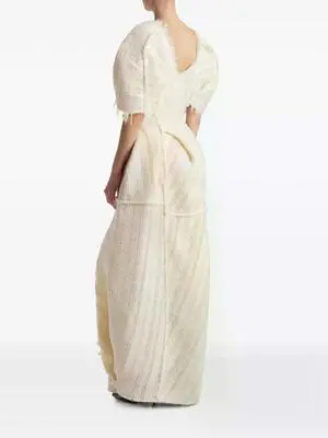 Khaite Quintin Fringed Maxi Dress