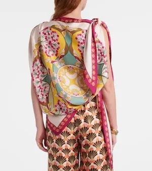 La DoubleJ Florette Placée Asymmetric Silk Twill Top