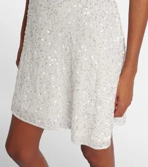 Rixo Ronan Sequined Minidress - White