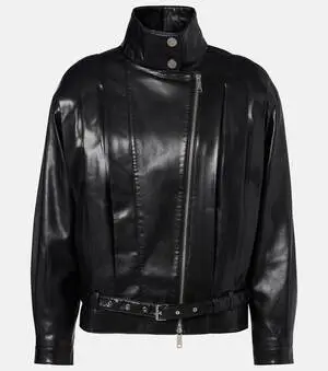 SELF-PORTRAIT Belted Biker Jacket