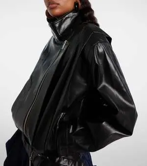 SELF-PORTRAIT Belted Biker Jacket