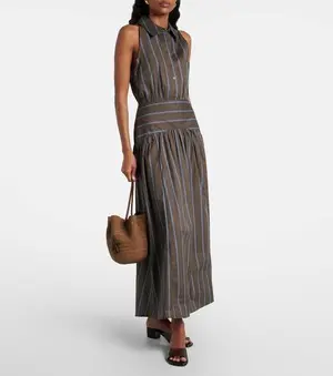 Ruslan Baginskiy Hatbag Raffia Crossbody Bag - Brown