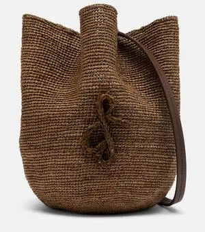 Ruslan Baginskiy Raffia Crossbody Bag - Brown
