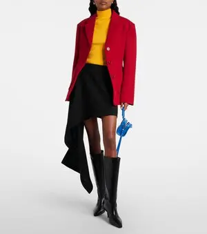 JUDE Leather Knee-high Pointed Toe Boots