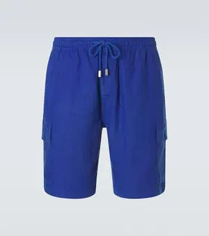 Vilebrequin Linen Bermuda Shorts - Blue
