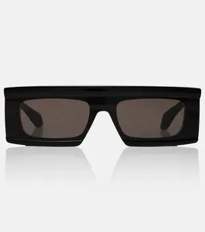 Alaïa Logo Flat-top Sunglasses - Black