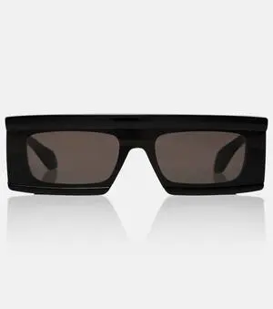 Alaïa Logo Flat-top Sunglasses - Black