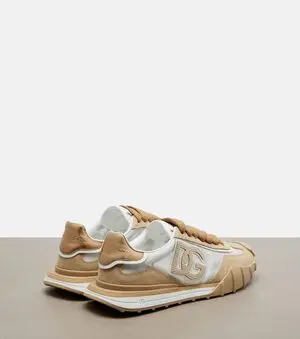 Dolce & Gabbana Dg Athletic Suede-trimmed Sneakers