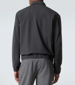 Dolce & Gabbana Logo Wool-blend Blouson Jacket