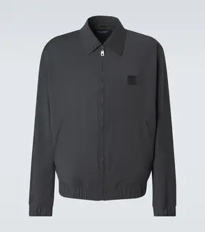 Dolce & Gabbana Logo Wool-blend Blouson Jacket - Grey