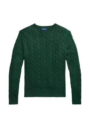 Polo Ralph Lauren Cable-knit Crew-neck Sweater - Green