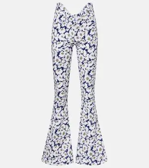 JEAN PAUL GAULTIER Floral Flared Jeans