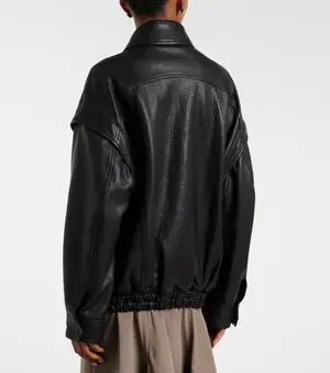 Nour Hammour Micah Leather Jacket - Black