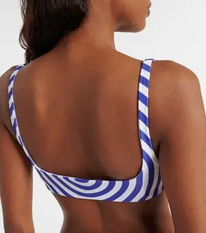 JEAN PAUL GAULTIER Printed Jersey Bra Top - White