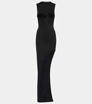 JEAN PAUL GAULTIER Jersey Maxi Dress - Black