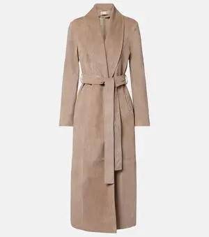 Nour Hammour Gallery Suede Coat
