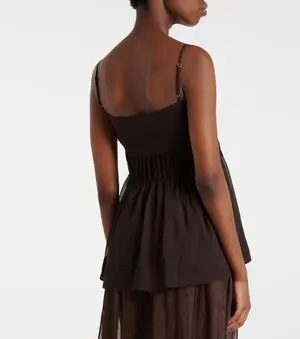 XU ZHI Sequined Chiffon Top