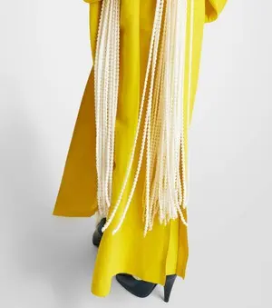 Alaïa Beaded Fringed Scarf