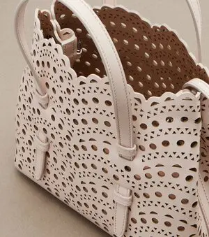 Alaïa Vienne Leather Tote Bag - Pink