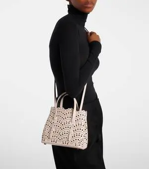 Alaïa Vienne Leather Tote Bag - Pink