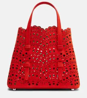 Alaïa Mina 20 Vienne Leather Tote Bag - Red