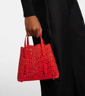 Alaïa Mina 20 Vienne Leather Tote Bag - Red