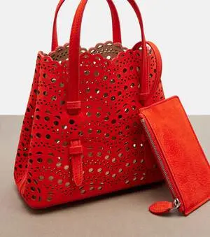 Alaïa Mina 20 Vienne Leather Tote Bag - Red