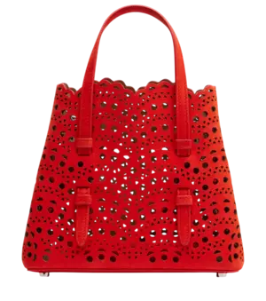 Alaïa Vienne Leather Tote Bag - Red
