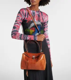 Balenciaga Rodeo Medium Leather Top-handle Bag - Brown