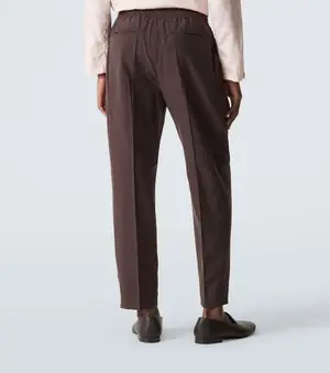 UMIT BENAN Selly Silk-blend Straight Pants