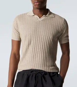 Fedeli Soul Linen And Cotton Polo Shirt