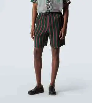 Dries Van Noten Striped Drawstring Shorts