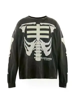 SAINT MXXXXXX Skeleton-print T-shirt