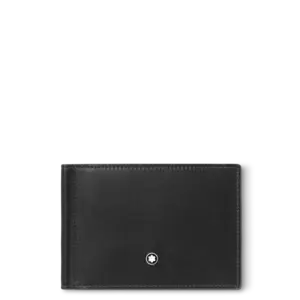 Montblanc Meisterstück Wallet 6cc With Money Clip - Black