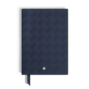 Montblanc Medium Notebook In Extreme Leather, Lined Pages - Blue