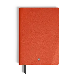 Montblanc Medium Notebook In Sartorial Leather, Lined Pages - Saffron