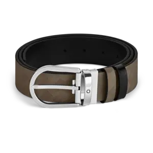 Montblanc Horseshoe 35mm Reversible Belt - Black