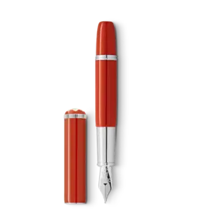 Montblanc Heritage Rouge Et Noir 'baby' Special Edition Coralcolou Fountain Pen - Red