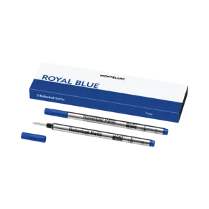 Montblanc Rollerball Refills Fine Pack Of 2 - Royal Blue