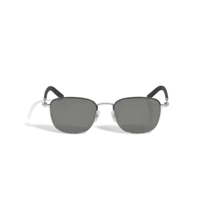 Montblanc Squared Sunglasses With Clip Detail Silver