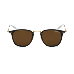 Montblanc Round Frame Sunglasses - Black