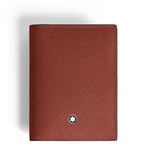 Montblanc Card Holder 4cc In Sartorial - Red Oak