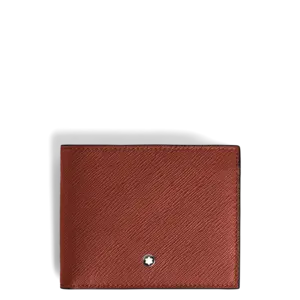 Montblanc Wallet 6cc In Sartorial - Red Oak